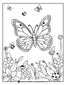 Butterfly Coloring Pages (Free Printable PDFs) - Pencils Castle