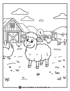26 Sheep Coloring Pages (Free Printable PDFs) - Pencils Castle