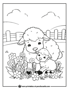 26 Sheep Coloring Pages (Free Printable PDFs) - Pencils Castle
