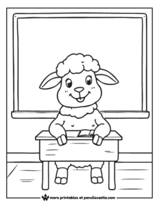 26 Sheep Coloring Pages (Free Printable PDFs) - Pencils Castle