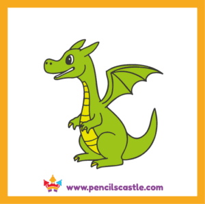 How To Draw A Dragon For Kids (Easy Drawing + Free PDF) - pencilscastle.com