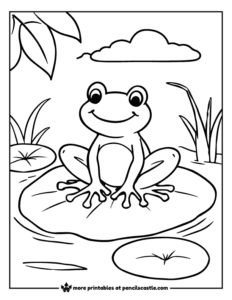 36 Frog Coloring Pages (Free Printable PDFs) - Pencils Castle