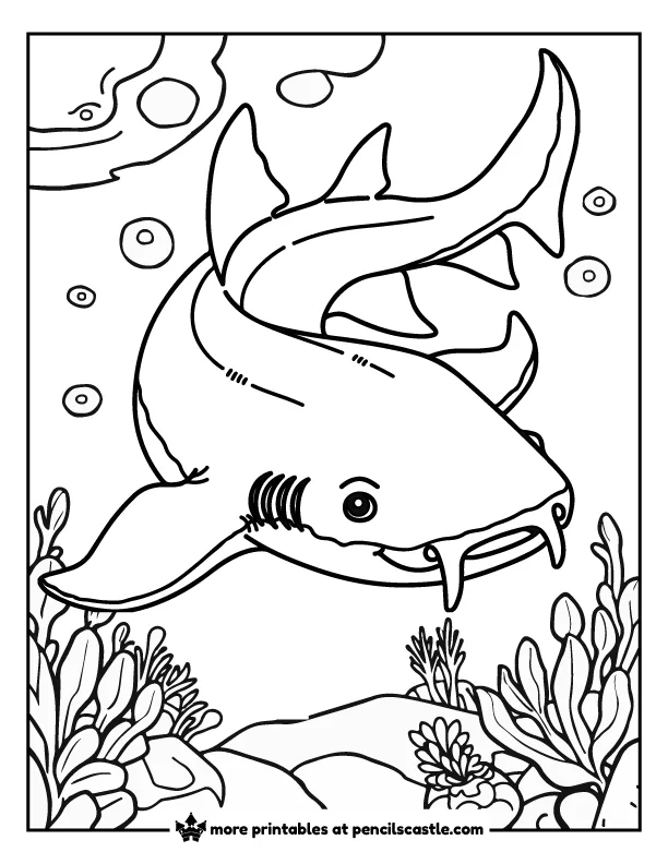 34 Shark Coloring Pages (Free Printable PDFs) - pencilscastle.com