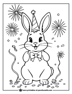 50 Bunny Coloring Pages (Free Printable PDFs) - Pencils Castle