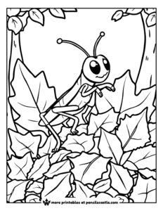 22 Grasshopper Coloring Pages (Free Printable PDFs) - Pencils Castle