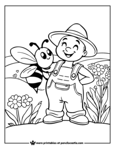 34 Bee Coloring Pages (Free Printable PDFs) - Pencils Castle