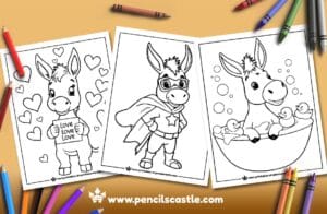 34 Donkey Coloring Pages (Free Printable PDFs) - Pencils Castle