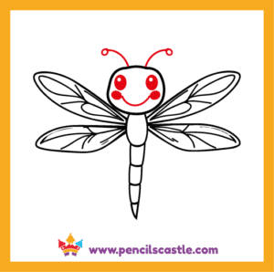 How to Draw a Dragonfly – Easy Step by Step Guide For Kids - Pencils Castle