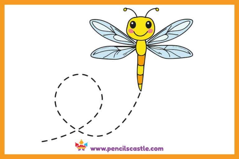 How to Draw a Dragonfly – Easy Step by Step Guide For Kids - Pencils Castle