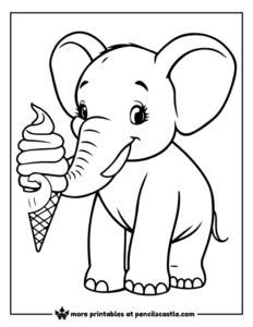 36 Elephant Coloring Pages (Free Printable PDFs) - Pencils Castle
