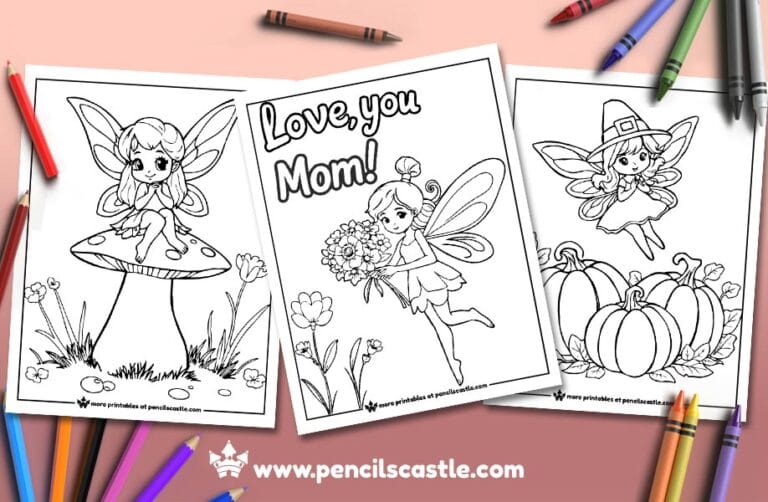 32 Fairy Coloring Pages (Free Printable PDFs) - Pencils Castle