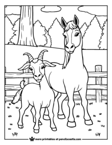 40 Goat Coloring Pages (Free Printable PDFs) - Pencils Castle