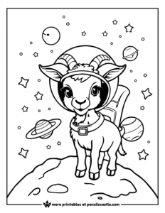 40 Goat Coloring Pages (Free Printable PDFs) - Pencils Castle