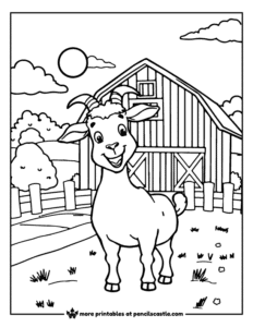 40 Goat Coloring Pages (Free Printable PDFs) - Pencils Castle