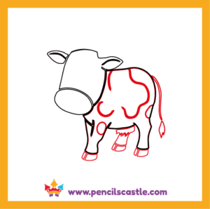 Easy Cow Drawing for Kids – Simple Step-by-Step Tutorial - Pencils Castle