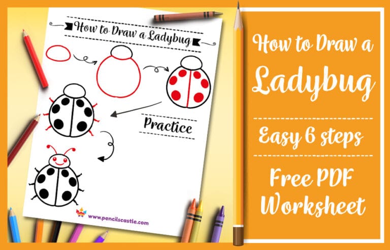Easy Ladybug Drawing for Kids – Step-by-Step Guide - Pencils Castle