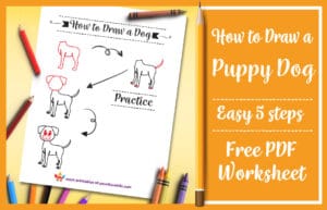 Puppy Dog Drawing Guide – Easy Steps for Kids - pencilscastle.com
