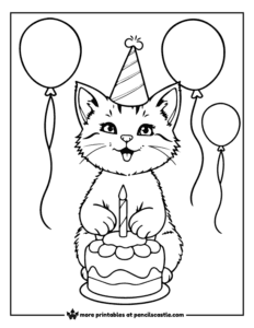 70 Kitty Cat Coloring Pages (Free Printable PDFs) - Pencils Castle