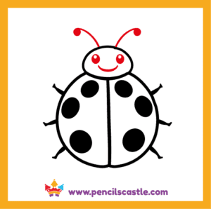 Easy Ladybug Drawing for Kids – Step-by-Step Guide - Pencils Castle