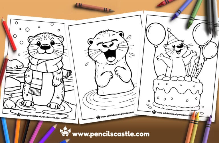32 Otter Coloring Pages (Free Printable PDFs) - Pencils Castle