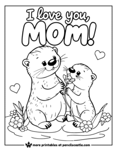32 Otter Coloring Pages (Free Printable PDFs) - Pencils Castle