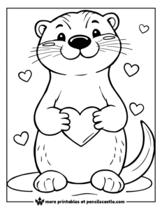 32 Otter Coloring Pages (Free Printable PDFs) - Pencils Castle