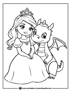 30 Princess Coloring Pages (Free Printable PDFs) - Pencils Castle