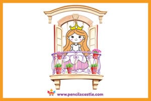How to Draw a Princess – Easy Drawing Guide For Kids - Pencils Castle