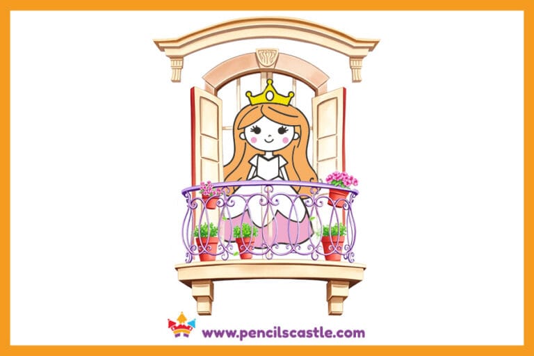 How to Draw a Princess – Easy Drawing Guide For Kids - Pencils Castle