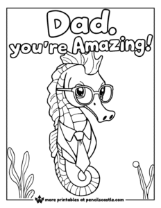 26 Seahorse Coloring Pages (Free Printable PDFs) - Pencils Castle