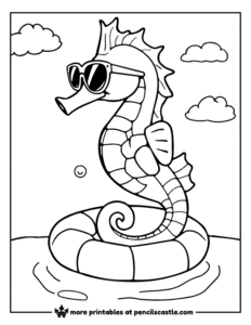 26 Seahorse Coloring Pages (Free Printable PDFs) - Pencils Castle