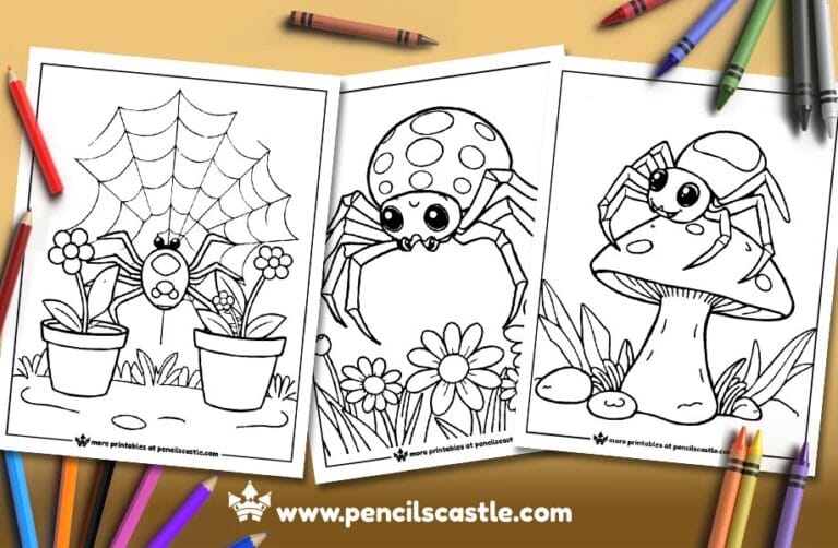 24 Spider Coloring Pages (Free Printable PDFs) - Pencils Castle