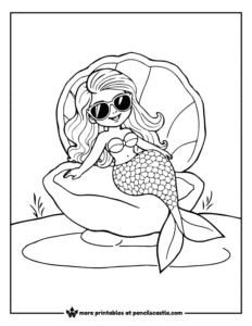 44 Mermaid Coloring Pages (Free Printable PDFs) - Pencils Castle