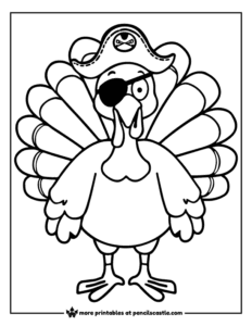 54 Turkey Coloring Pages (Free Printable PDFs) - pencilscastle.com