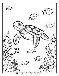 38 Turtle Coloring Pages (Free Printable PDFs) - Pencils Castle
