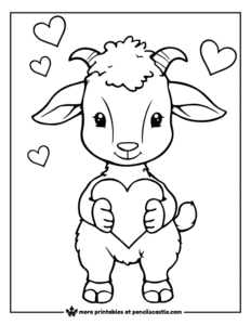 40 Goat Coloring Pages (Free Printable PDFs) - Pencils Castle