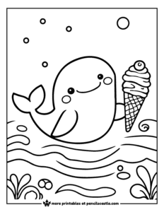 30 Whale Coloring Pages (Free Printable PDFs) - Pencils Castle