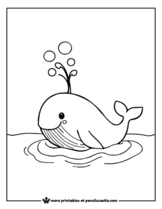 30 Whale Coloring Pages (Free Printable PDFs) - Pencils Castle